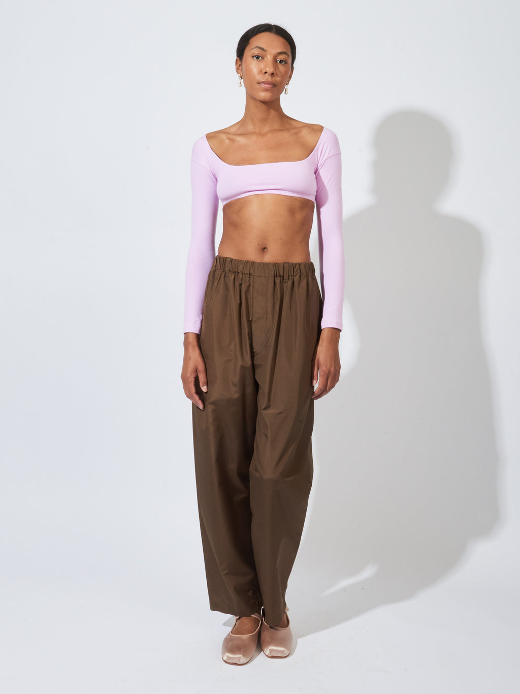 Gil Rodriguez - Orchid El Tigre Chiquito L/S Crop Top – Frances May