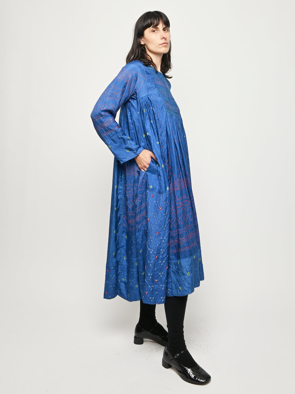 Injiri - Blue Silk Dress – Frances May