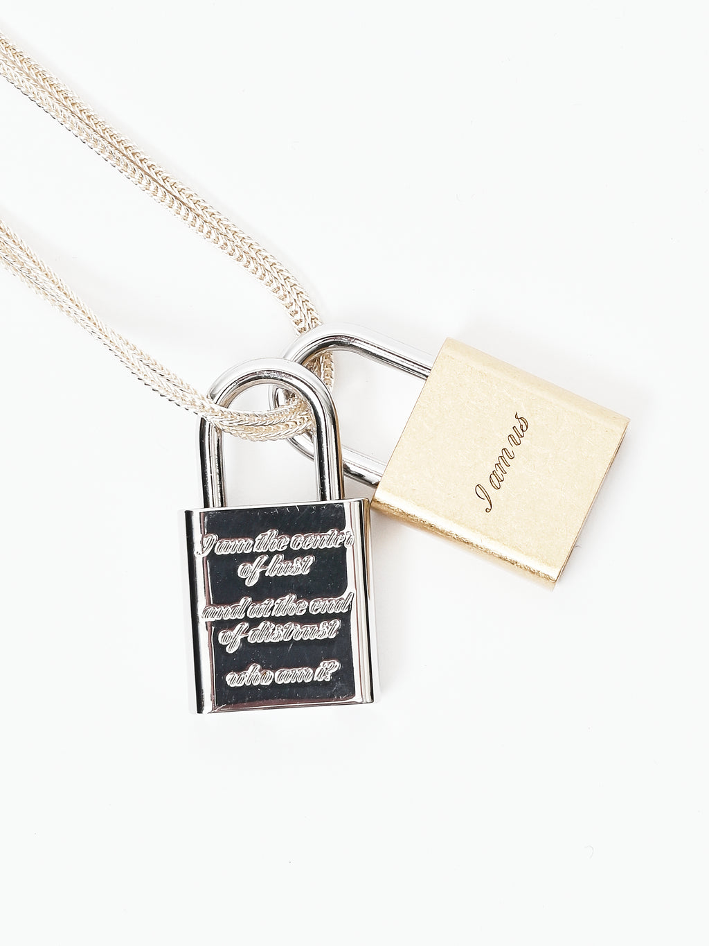 Our Legacy - Brass/Nickle Padlock Riddle Necklace – Frances May