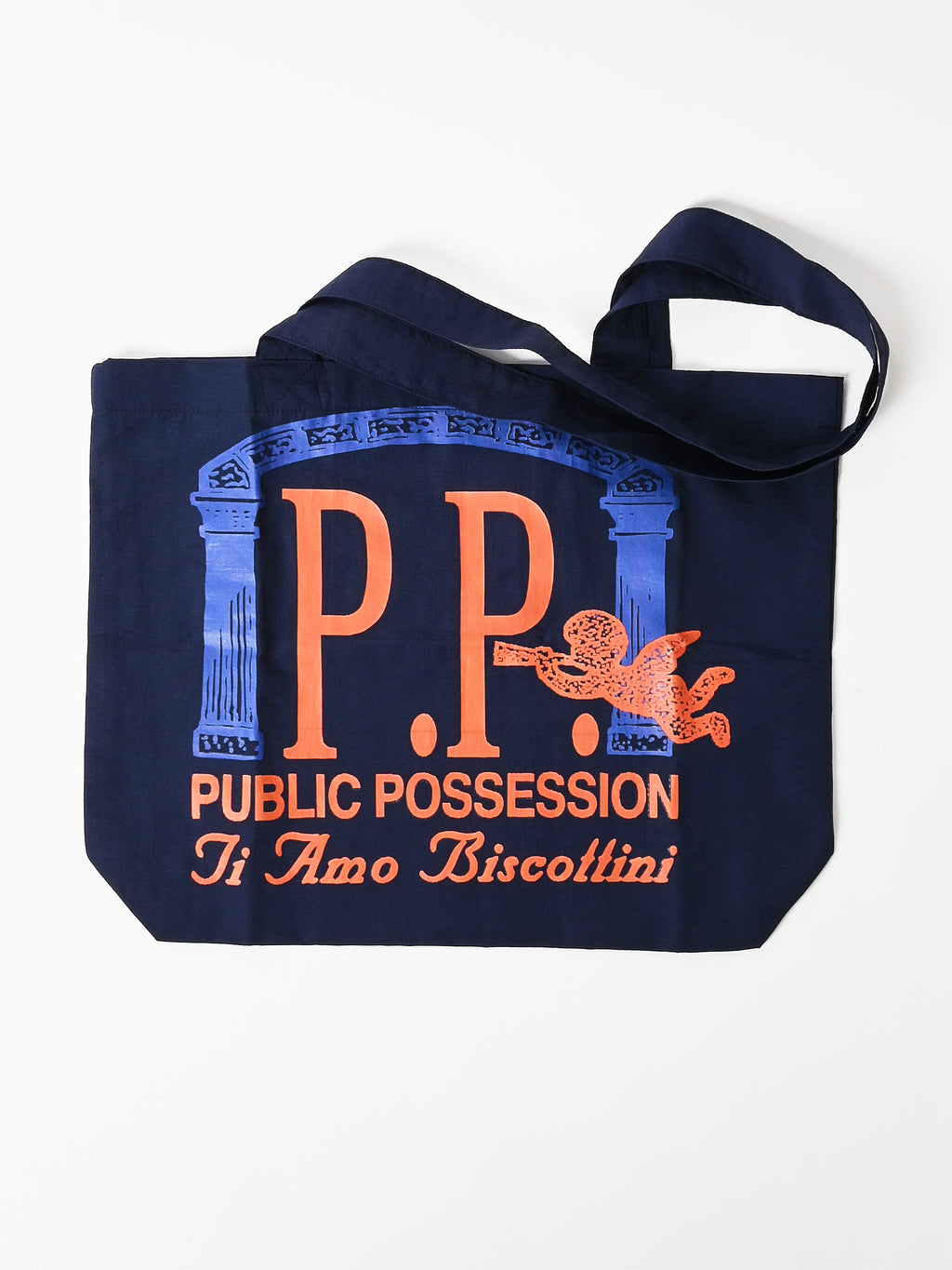 Public Possession - Dark Blue "Biscottini" Shopper Bag – Frances May